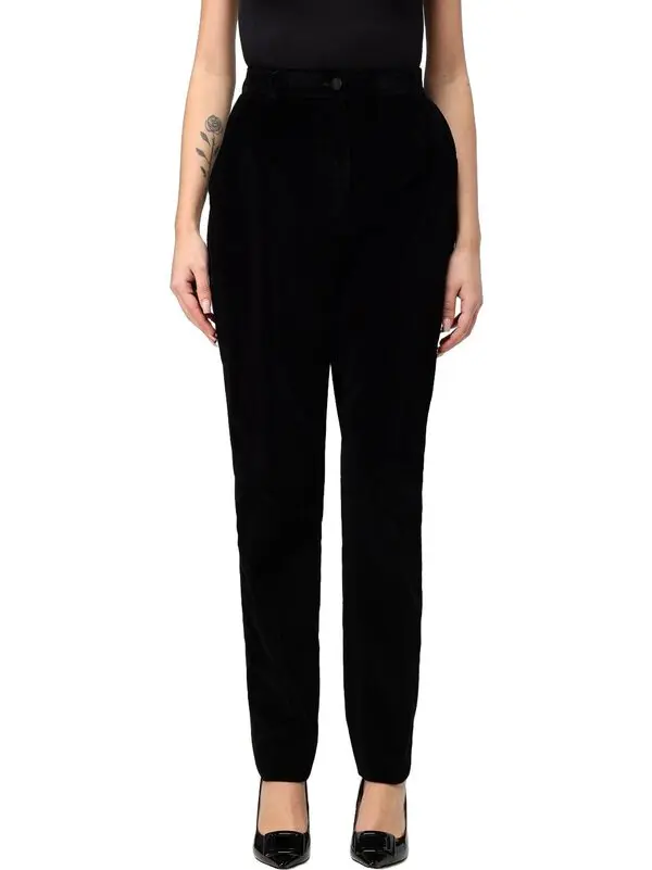 Dolce & Gabbana Velvet Tailored Trousers - Black