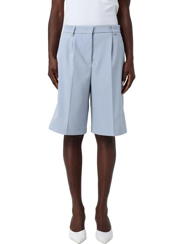 Pinko Crepe Tailored Shorts - Blue