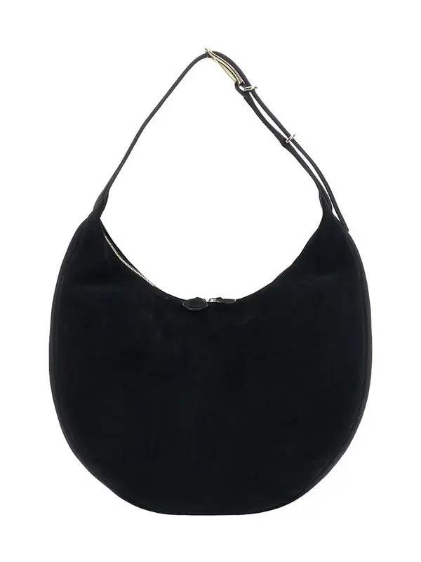 LIFFNER Moon Suede Calfskin Hobo Bag - Black