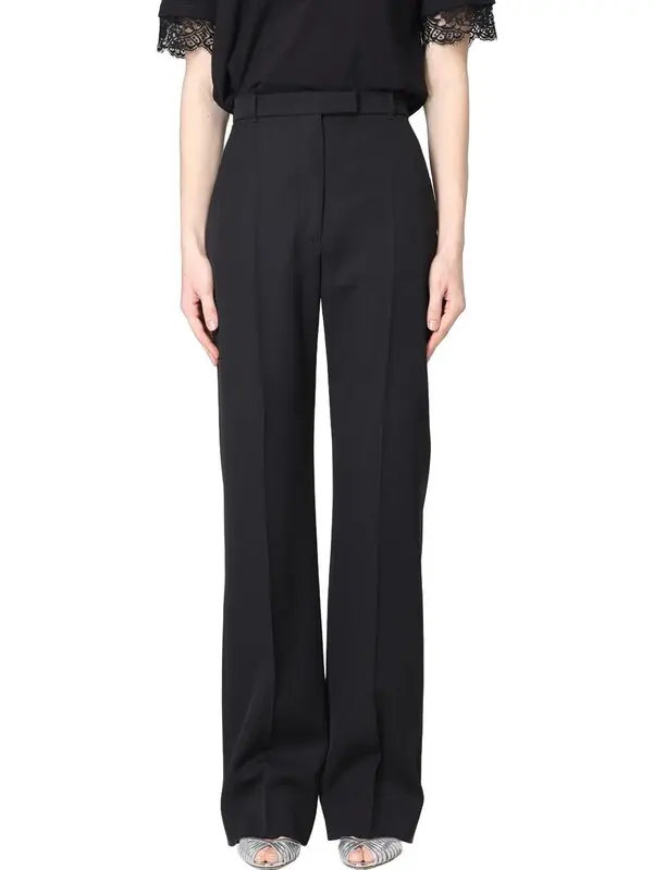 Alexander McQueen Classic Cotton Trousers - Black