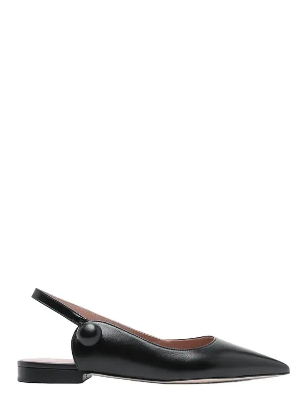 MALONE SOULIERS Pointed Toe Slingback Pumps - Black