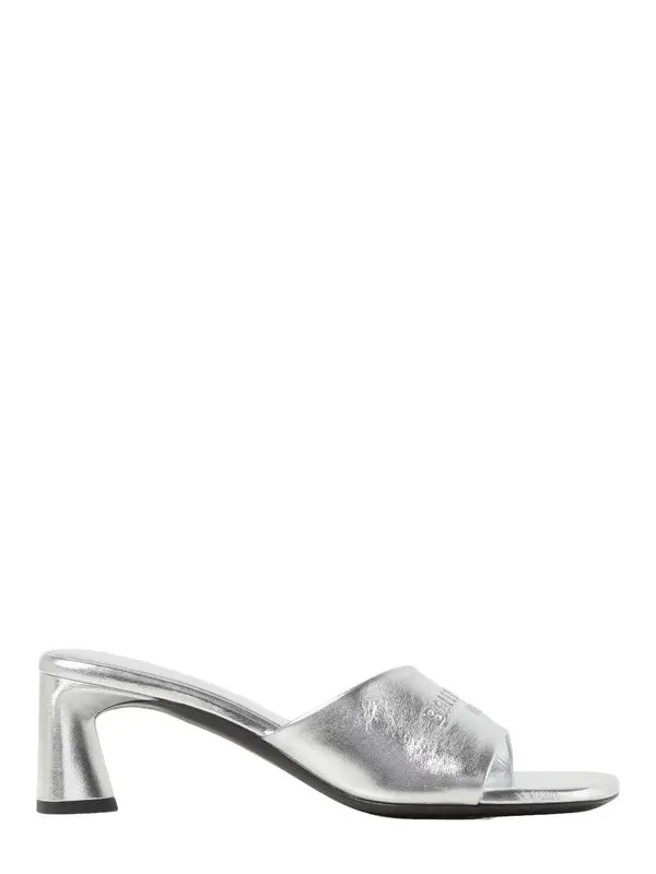 Balenciaga Heeled Sandals - Silver