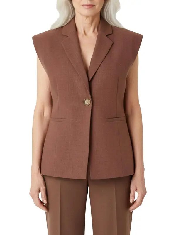 Pinko Sleeveless Waistcoat - Brown