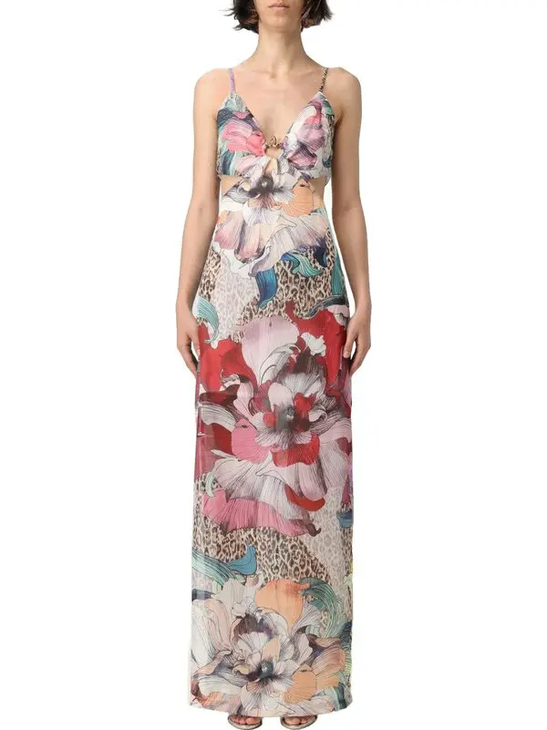 Just Cavalli Floral Print Maxi Dress - Multicolor