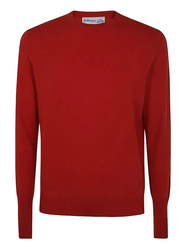 BALLANTYNE Jumper Colour - Red