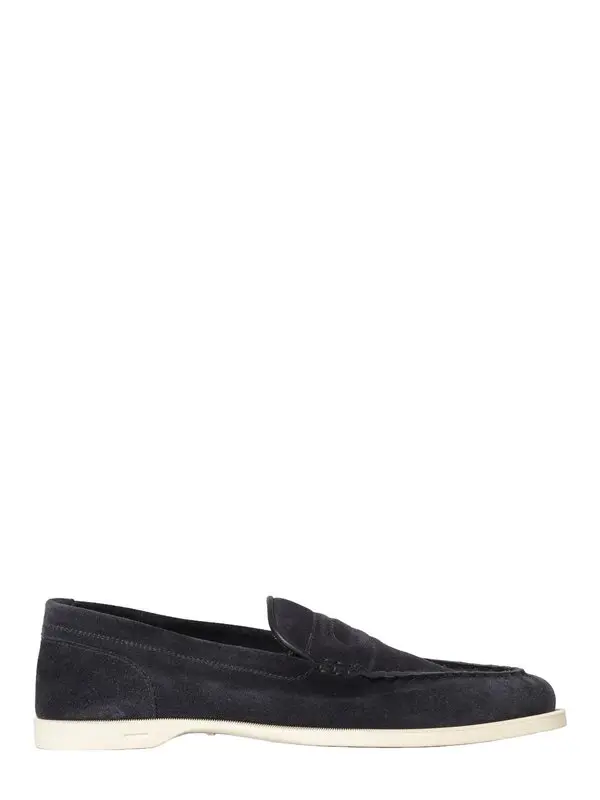 John Lobb Pace Suede Loafers - Blue