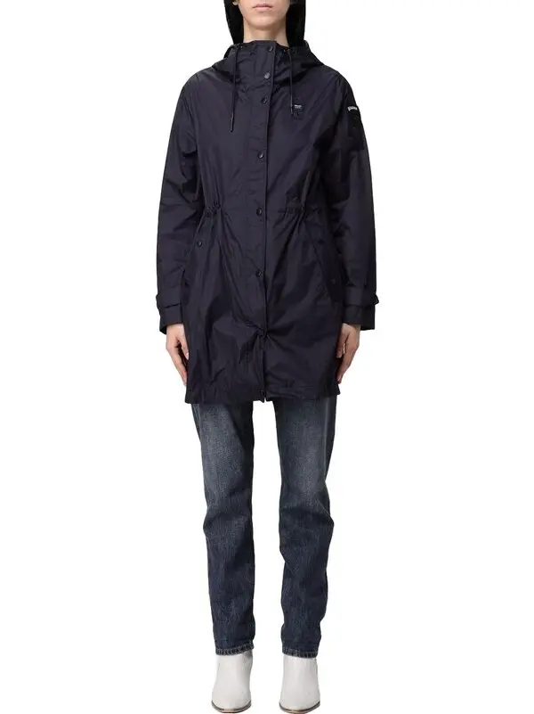 BLAUER. Nylon Hooded Raincoat - Black