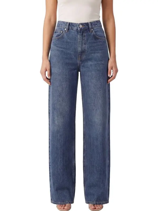 RAG&BONE Andi High-waisted Flared Cotton Denim Jeans - Blue