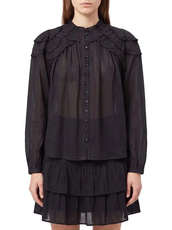 Isabel Marant Étoile Cotton Christa Shirt - Black