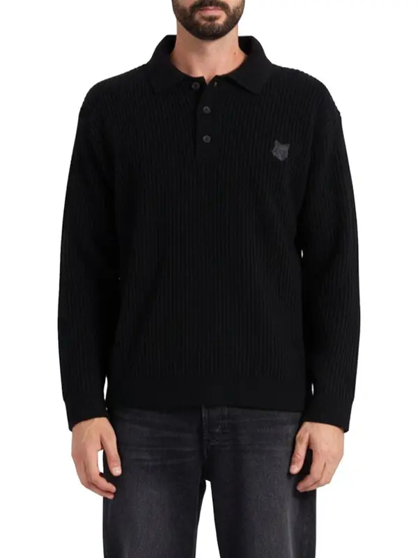 Maison Kitsuné Polo Shirt Colour - Black