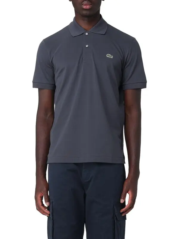 Lacoste Cotton Polo Shirt With Logo - Grey