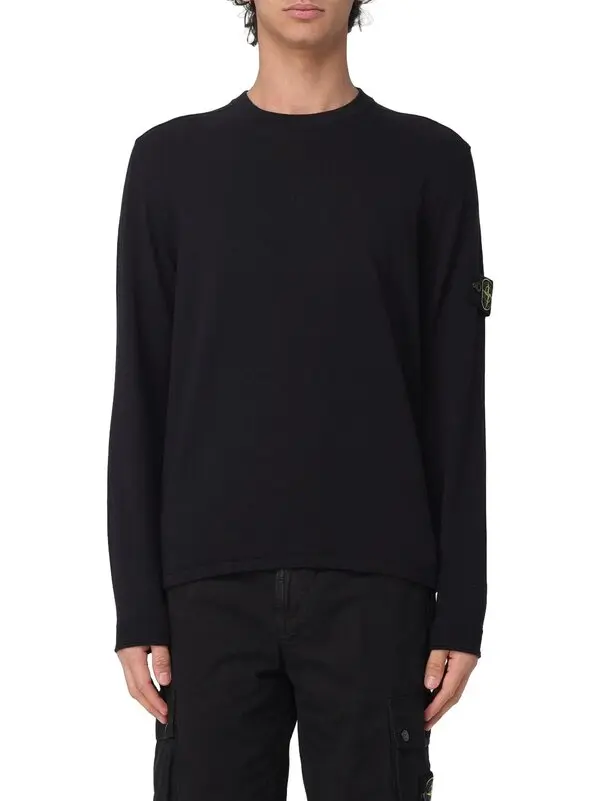 Stone Island Cotton Crew Neck Pullover - Blue