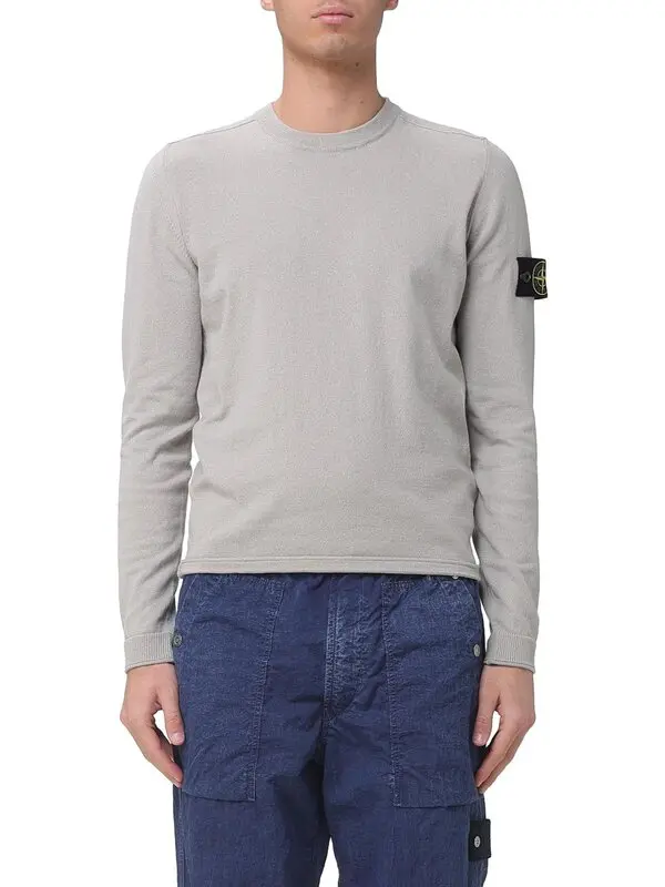 Stone Island Cotton Crew Neck Pullover - Grey