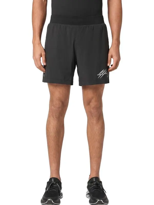 PLEIN SPORT Technical Fabric Jogger Shorts - Black