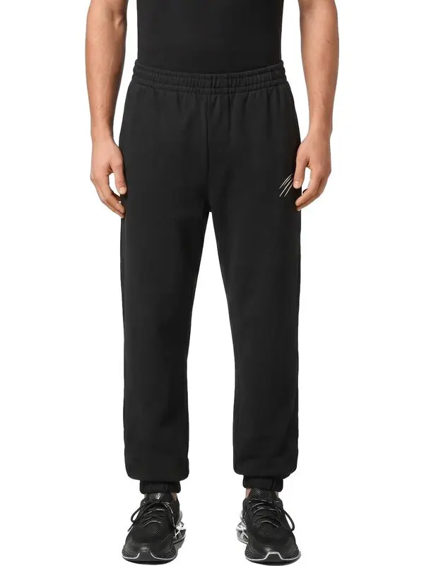PLEIN SPORT Technical Fabric Jogging Trousers - Black