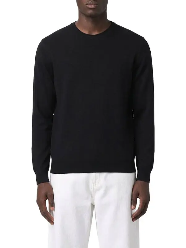 BALLANTYNE Crew Neck Fine Knit Pullover - Blue