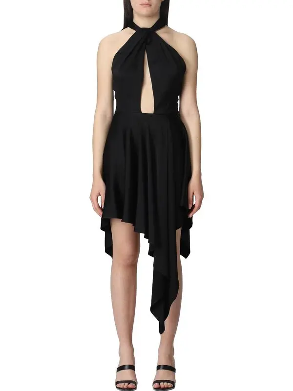 Stella McCartney Halterneck Dress With Keyhole Detail - Black