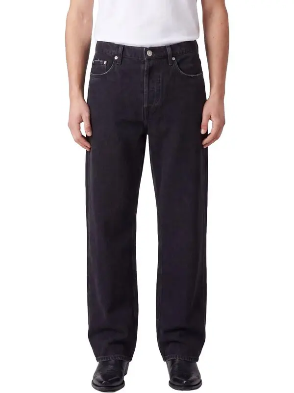 GOLDEN GOOSE Wide Leg Denim Jeans - Black