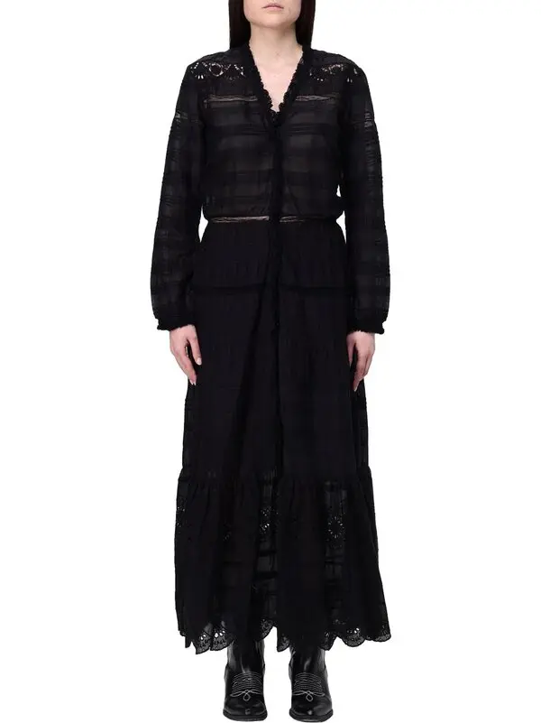Isabel Marant Étoile Daniva Cotton Chemisier Dress - Black