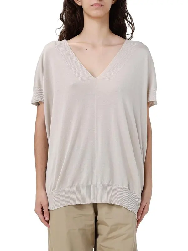 Aspesi V-neck Fine Knit Jumper - Sand