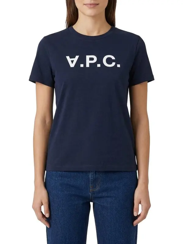 A.p.c. V.p.c." Logo T-shirt - Blue