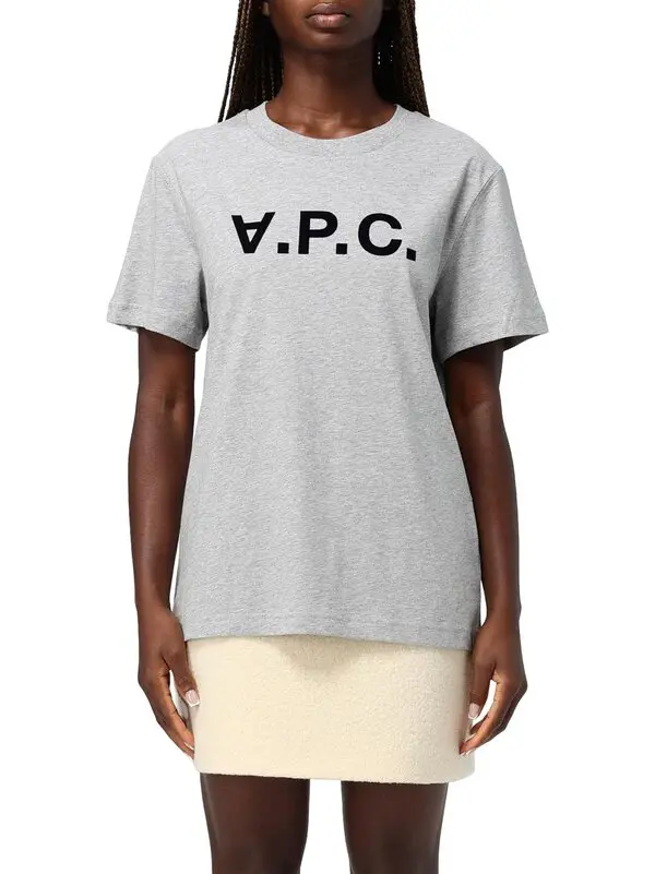 A.p.c. V.p.c." Logo T-shirt - Grey