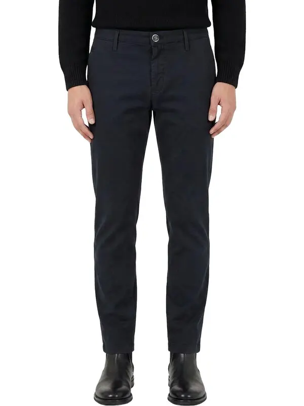 Jacob Cohen Cotton Blend Chino Trousers - Blue