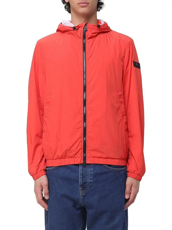 Peuterey Nylon Hooded Jacket - Red