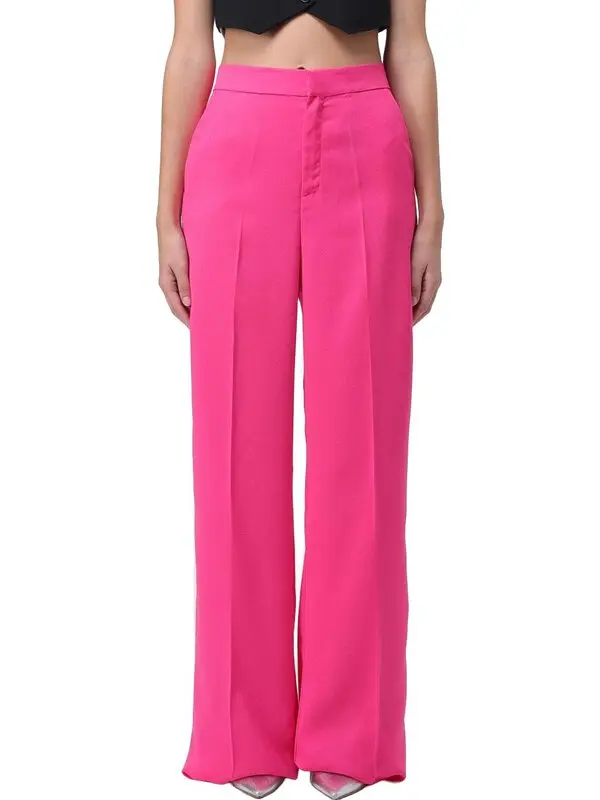 Andamane Tailored Wide Leg Trousers - Fuchsia