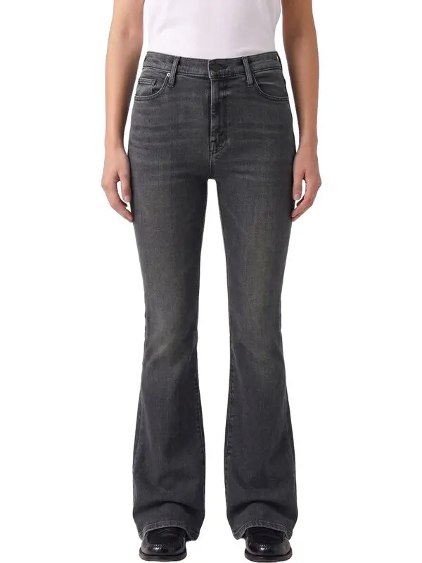 MOTHER The Weekender Flare Jeans - Grey
