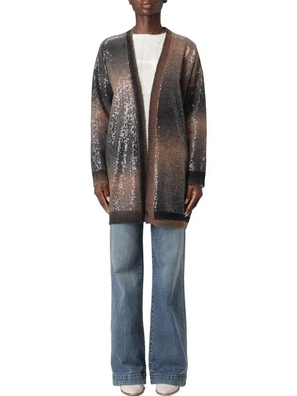 Liu Jo Embellished Knit Cardigan - Brown