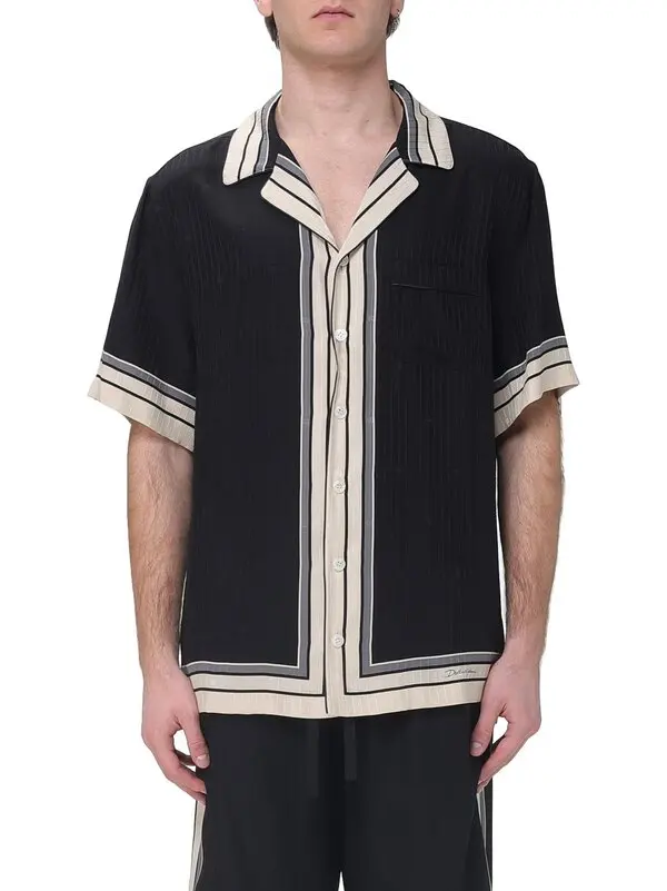 Dolce & Gabbana Silk Casual Shirt - Black