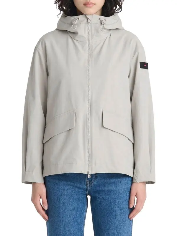 Peuterey Nylon Hooded Windbreaker Jacket - Beige