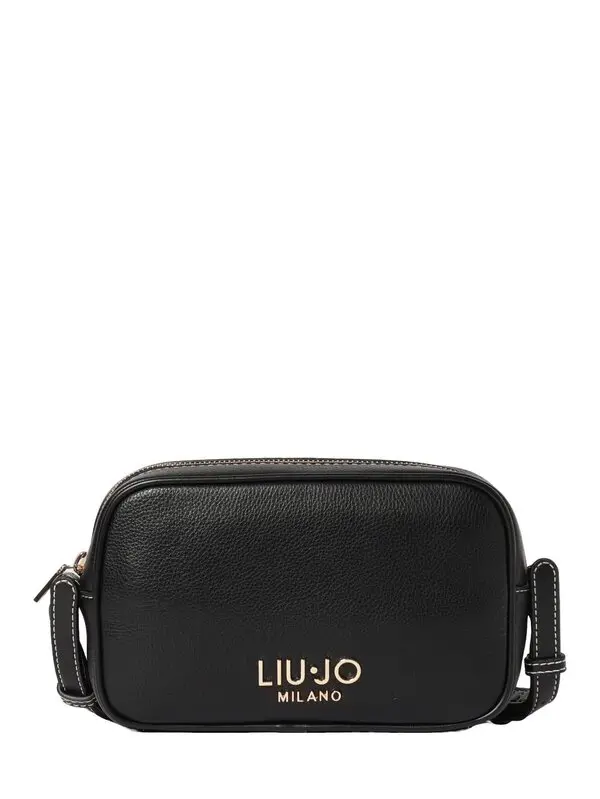 Liu Jo Laminated Grained Synthetic Leather Bag - Black