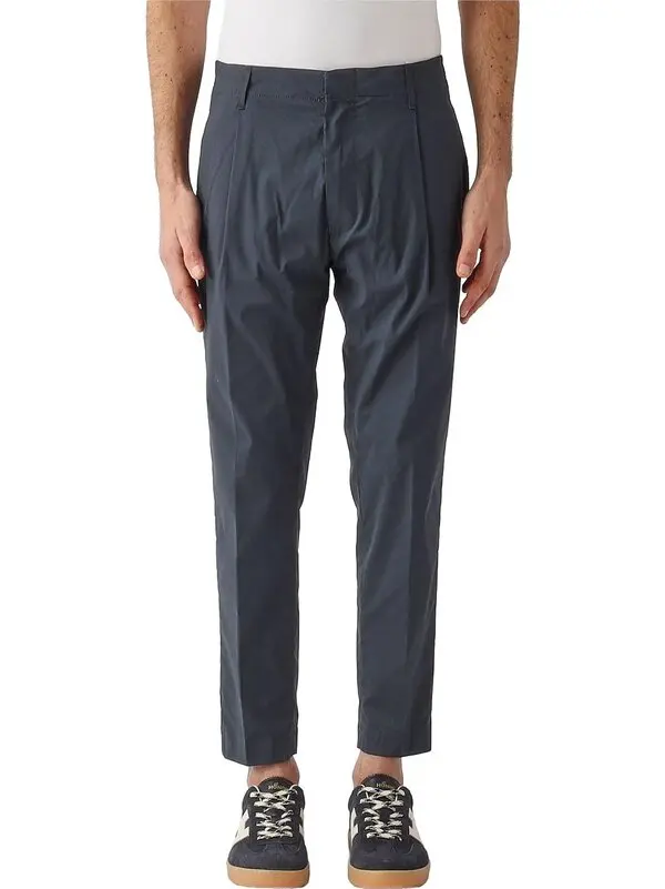 DONDUP Cotton Slim Fit Pants - Grey