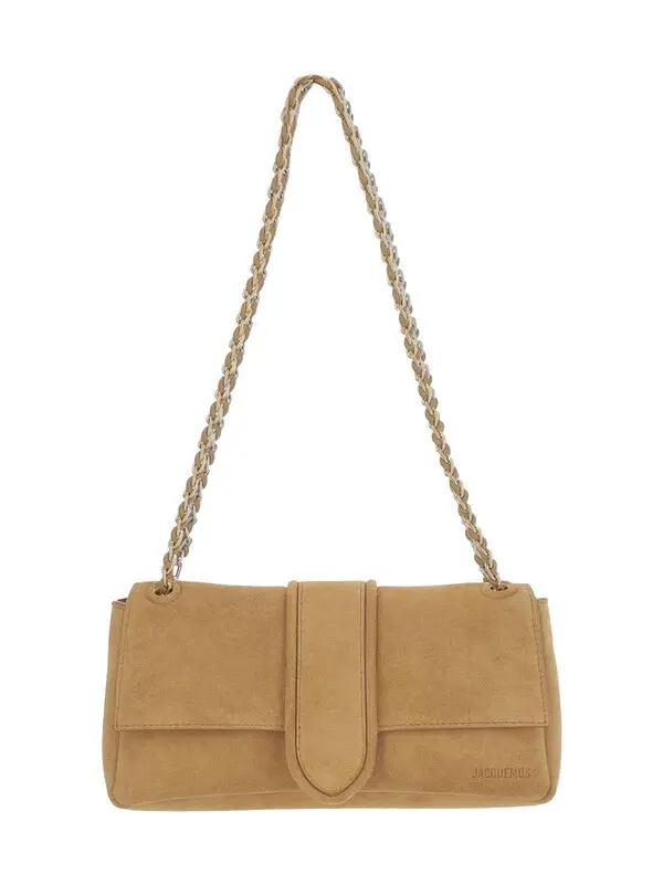Jacquemus Le Bambino Chaîne Suede Bag - Camel