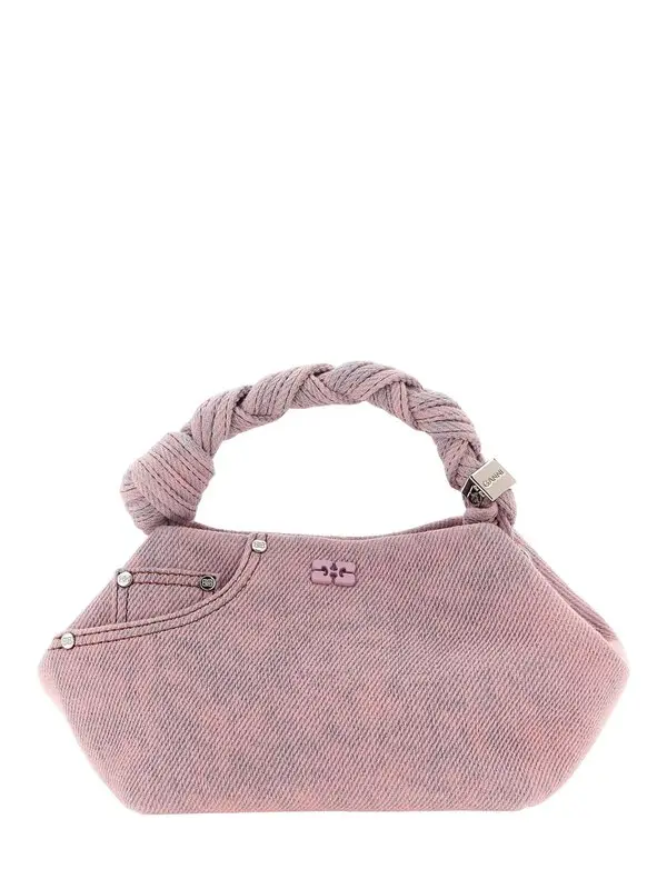GANNI Bou Bag In Denim - Pink