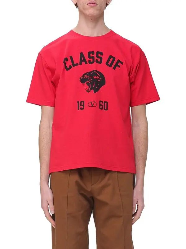Valentino Garavani Cotton T-shirt With Logo - Red