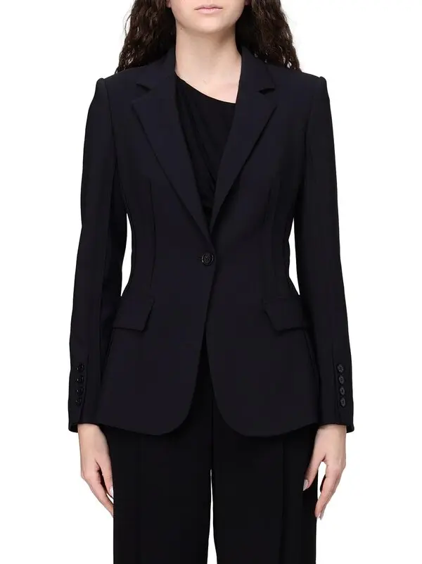 Elisabetta Franchi Slim Single-breasted Blazer - Black