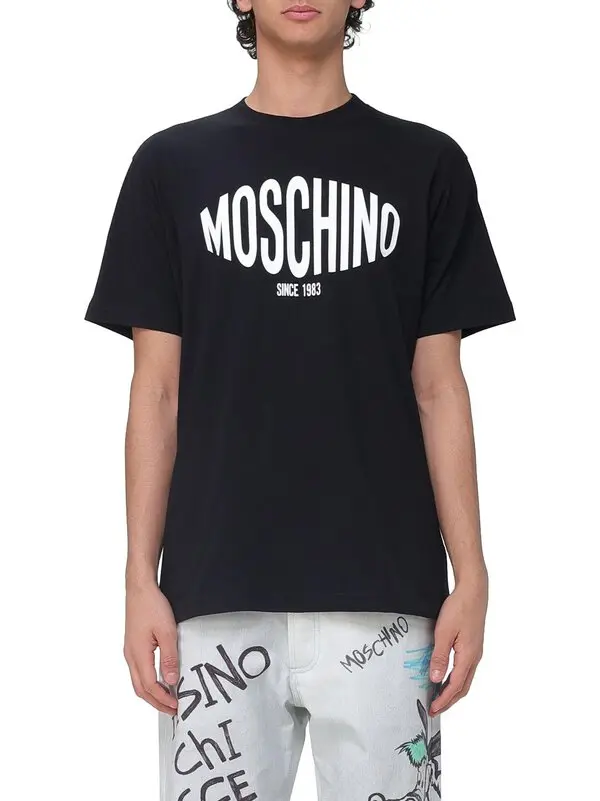 Moschino Cotton T-shirt With Logo - Black