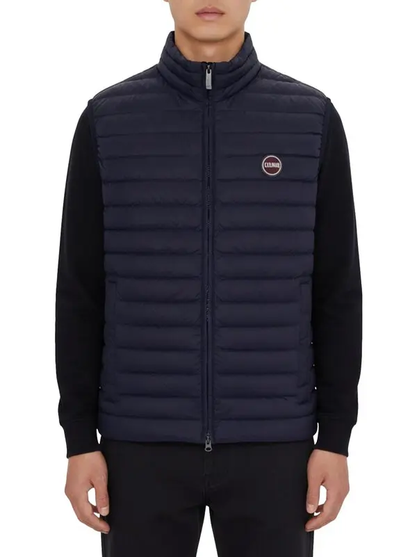 COLMAR Quilted Padded Nylon Vest - Navy