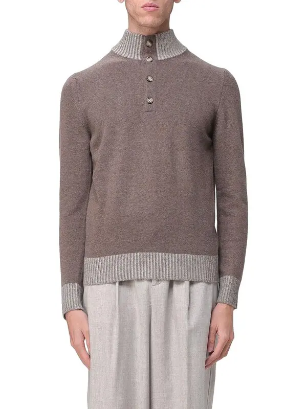 XC Jumper With Button Detail - Cocoa