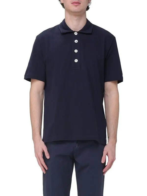 Eleventy Cotton Polo Shirt - Blue
