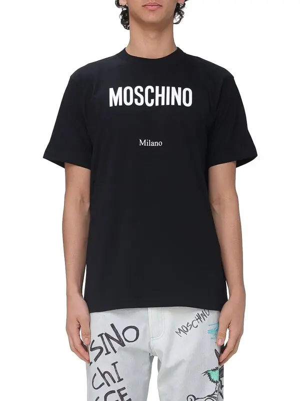 Moschino Cotton T-shirt With Logo - Black