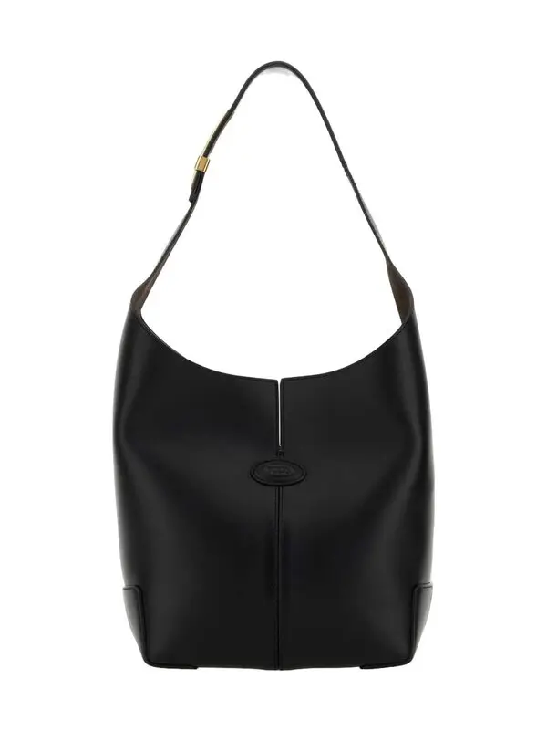 TOD'S Dbm Shoulder Bag In Smooth Calfskin - Black