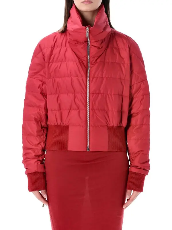 RICK OWENS + MONCLER Quilted Nylon Down Jacket Rick Owens X Moncler - Red