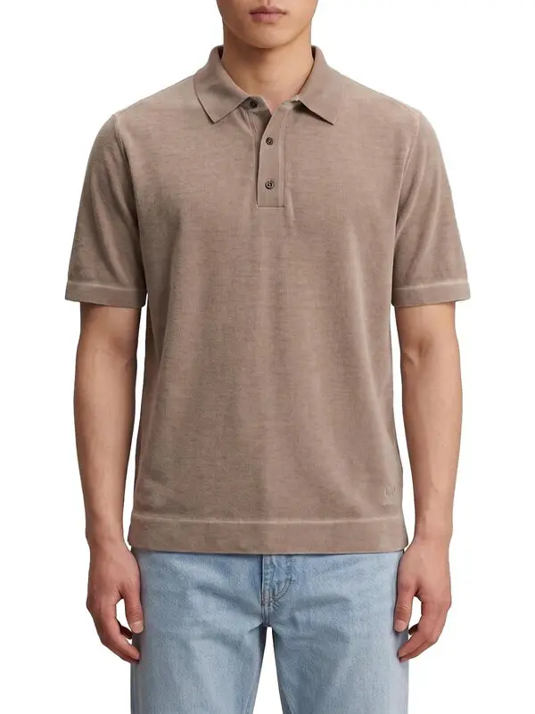 C.P. COMPANY Cotton Polo Shirt - Grey