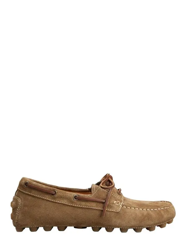 TOD'S Suede Driving Loafers - Camel