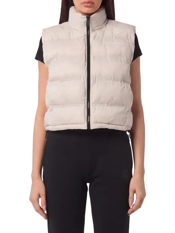 PLEIN SPORT Padded Nylon Vest - Grey