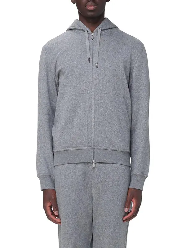 Brunello Cucinelli Zip-up Hoodie - Grey 1